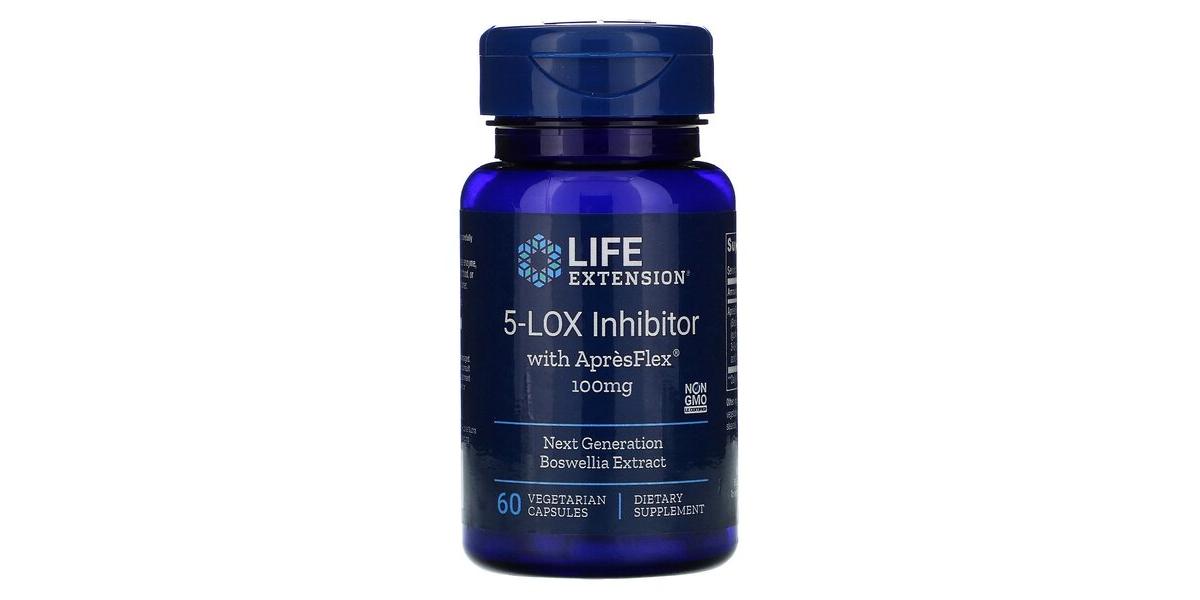 Life Extension 5-LOX Inhibitor with ApresFlex, 100mg - 60 vcaps ...