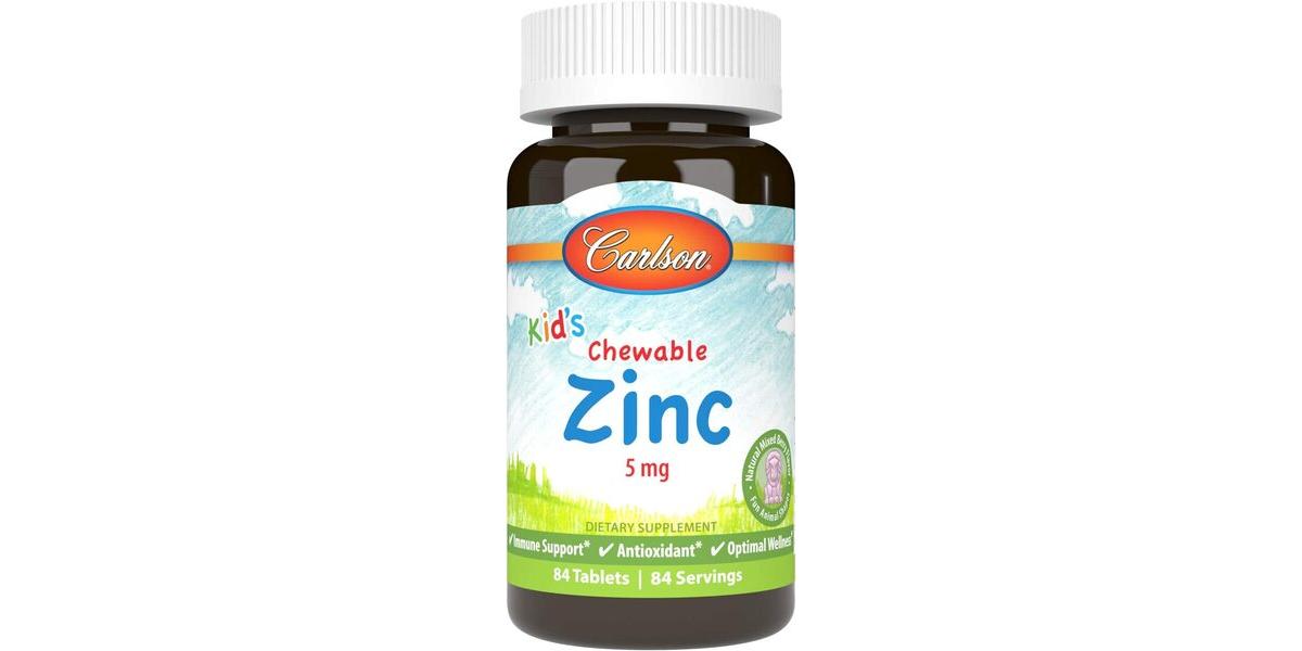 Carlson Labs Kid's Chewable Zinc, Natural Mixed Berry - 84 tablets ...