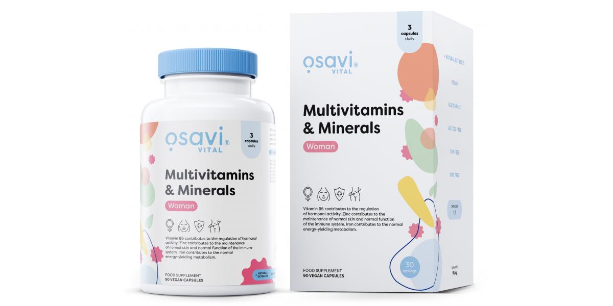 Osavi Multivitamins & Minerals Woman - 90 vegan caps - Powerbody.eu - wholesale sports ...