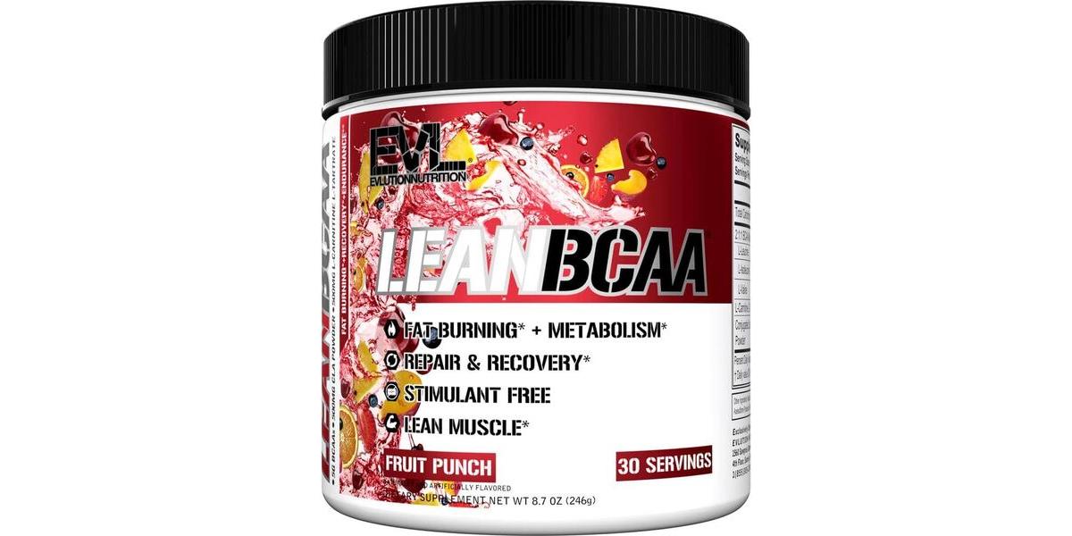 EVLution Nutrition Lean BCAA, Fruit Punch - 246 grams - Powerbody.eu ...